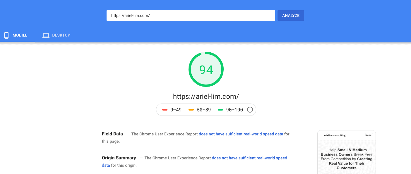 How to Achieve 90+ Scores on Google PageSpeed Insights | ariel lim ...